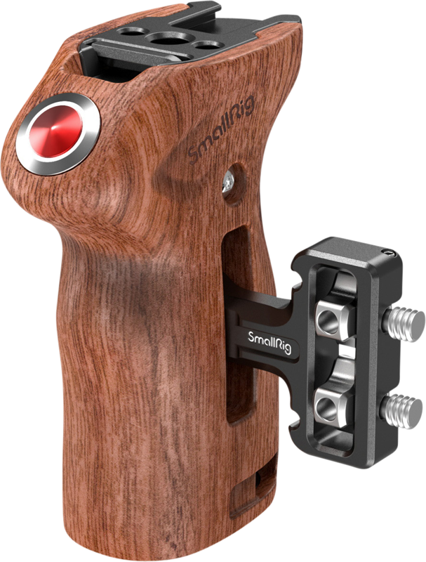 SmallRig 3323 Side Handle Wood with Start/Stop Remote Trigger ...